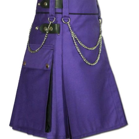 Pink Utility Kilt with Net Pocket - Scottish Kilt Collection