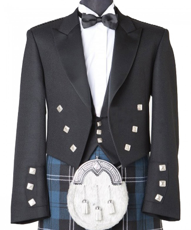 Prince Charlie Jacket with Vest - Scottish Kilt Collection