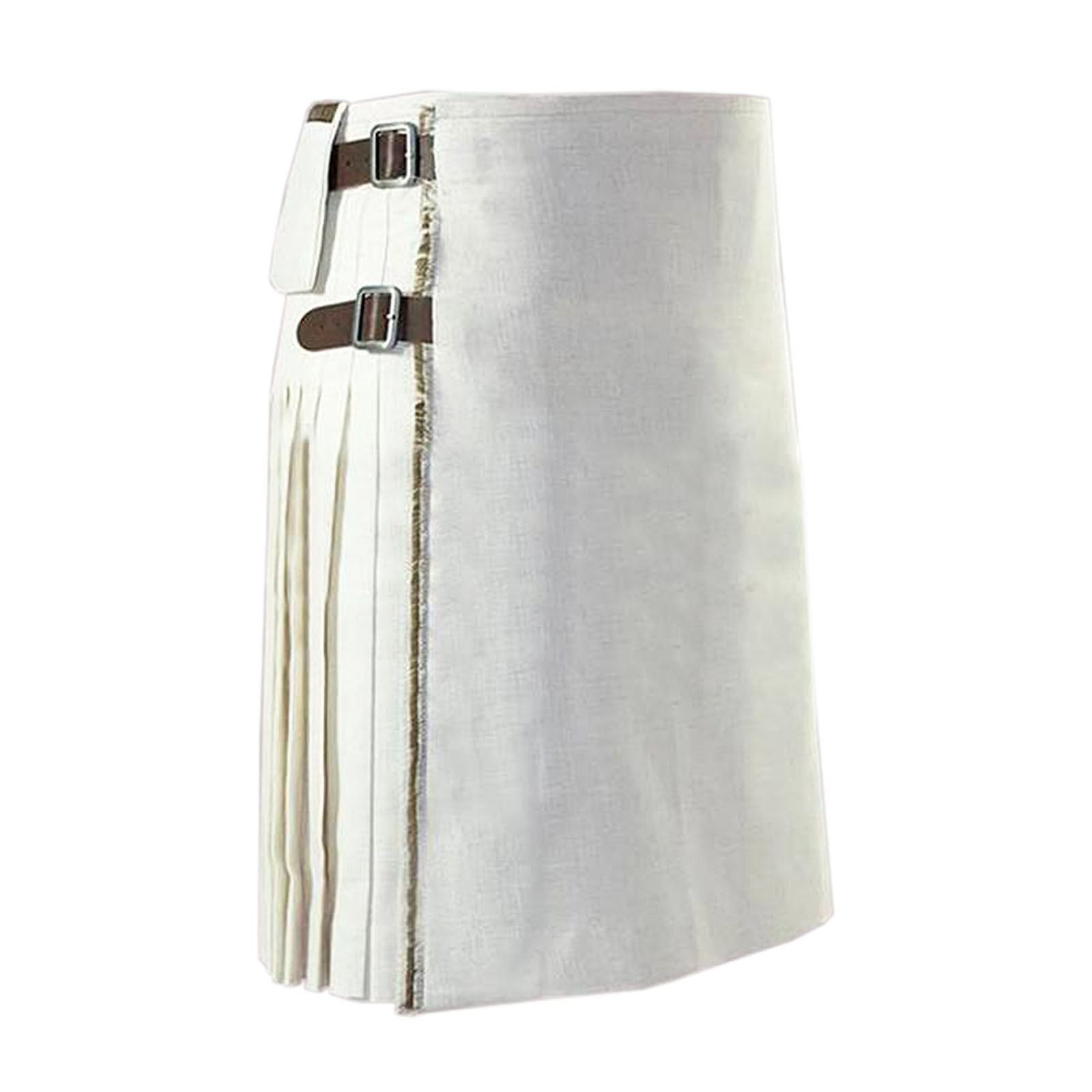 White Christmas Plaid Utility Kilt - Scottish Kilt Collection