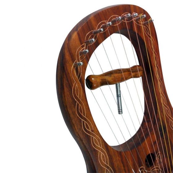 LYRE HARP 8-STRING ROSEWOOD - Scottish Kilt Collection